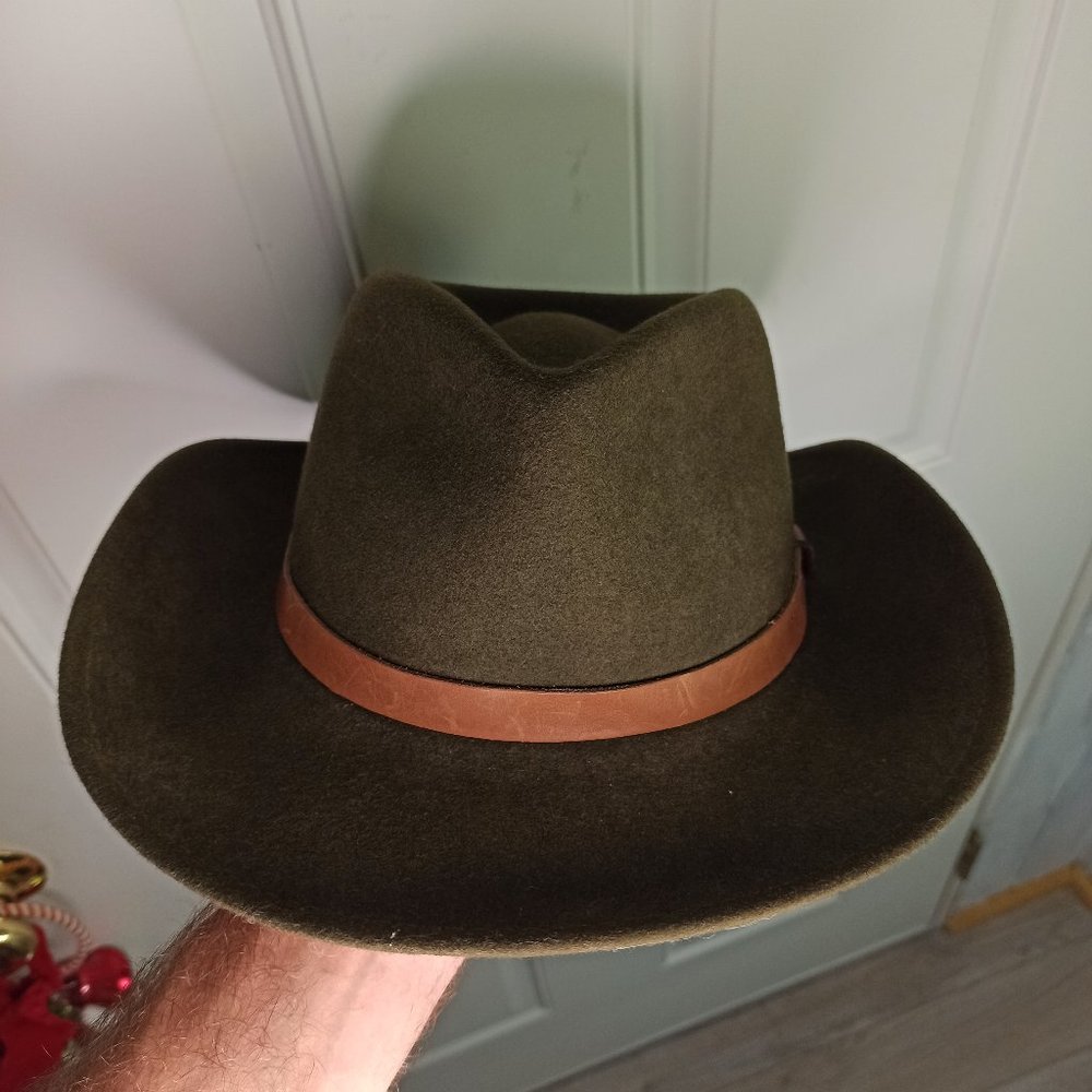 Forest Green Acme Vintage Western Fedora - Gem